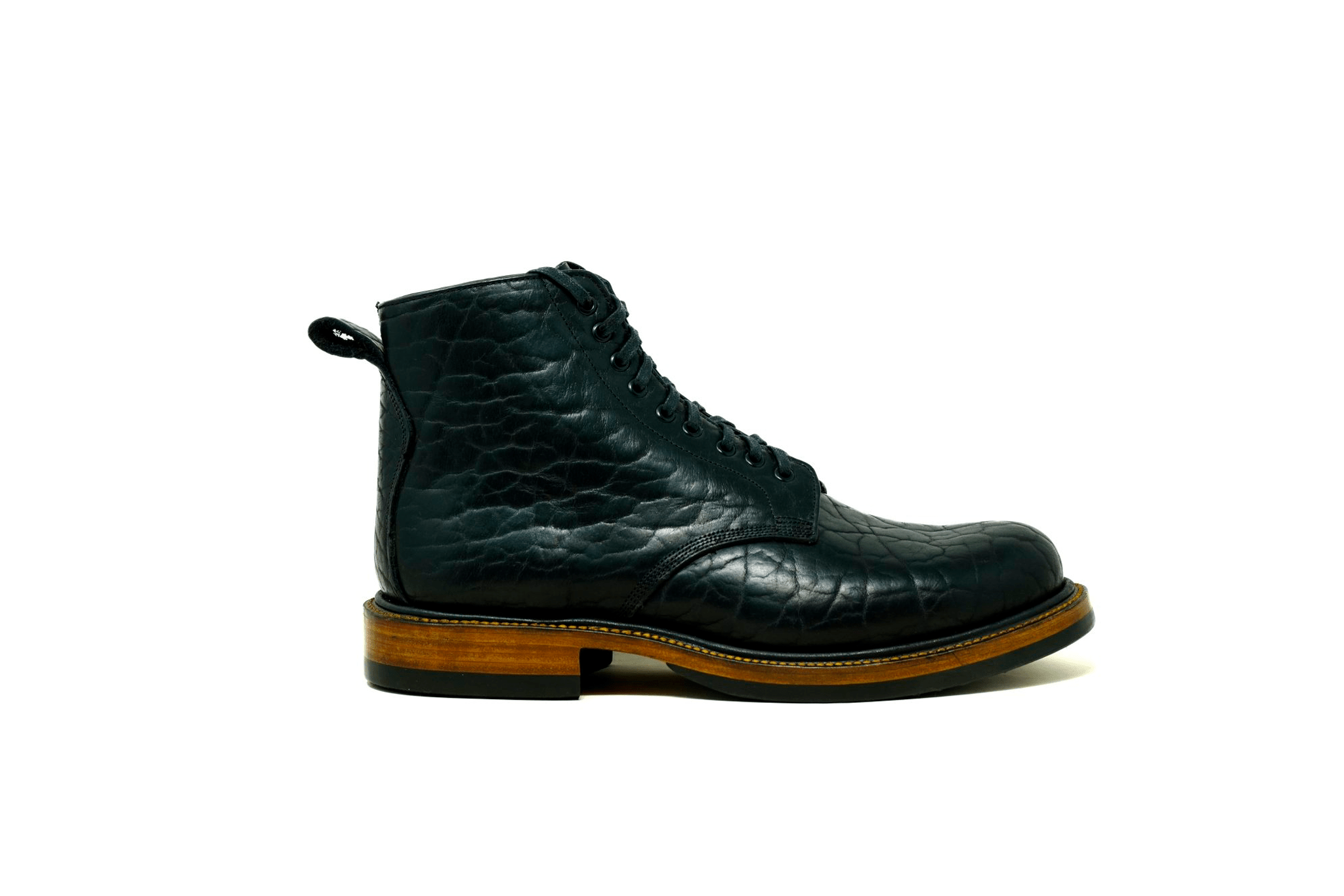 Classy Leather Dress Boots - All Purpose Bison Antique Black – Unmarked