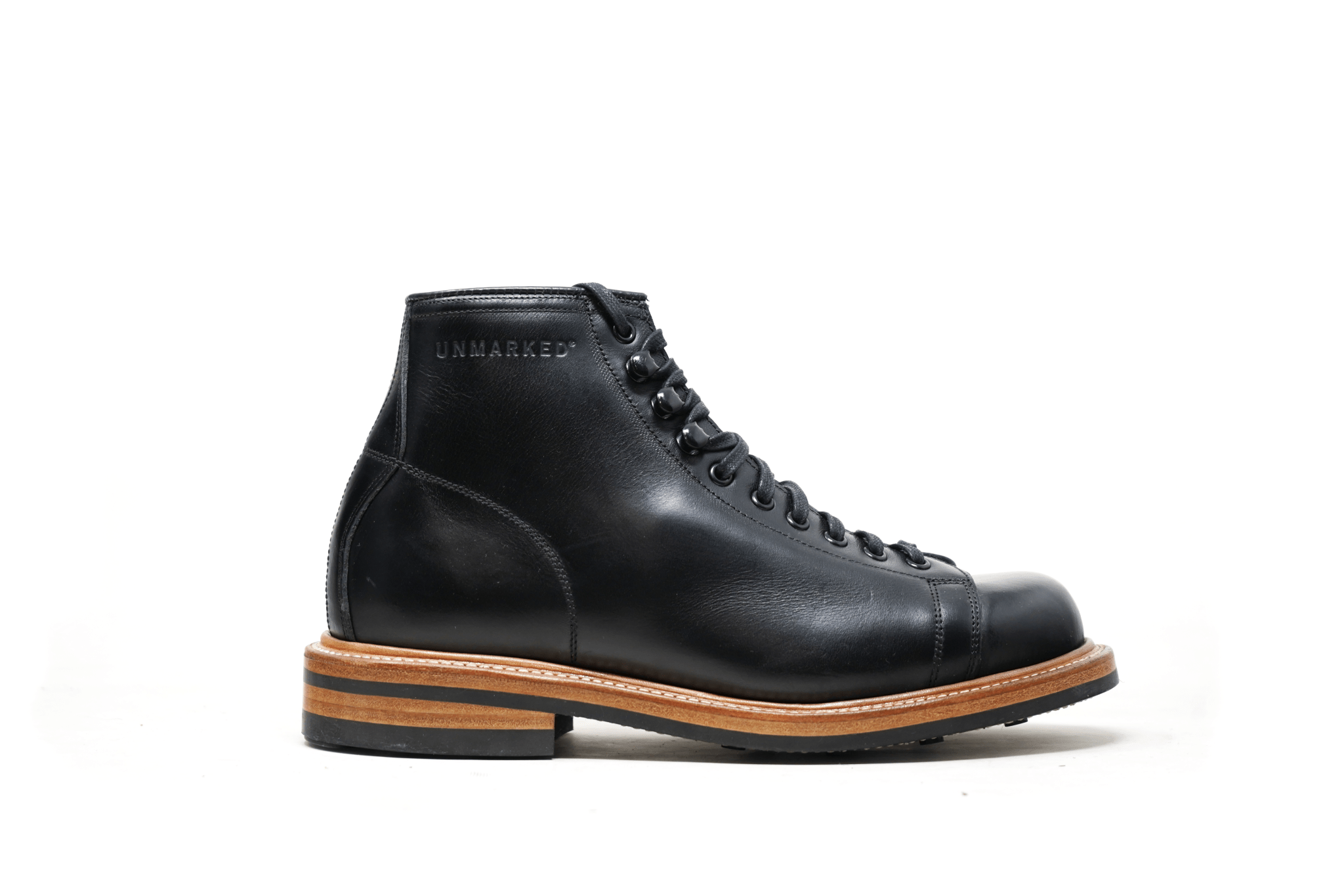 Archie Boots Black | work boots pull up leather – Unmarked