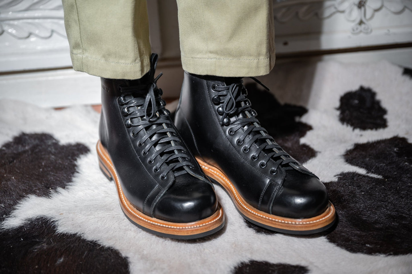 Archie Boots Black | work boots pull up leather – Unmarked