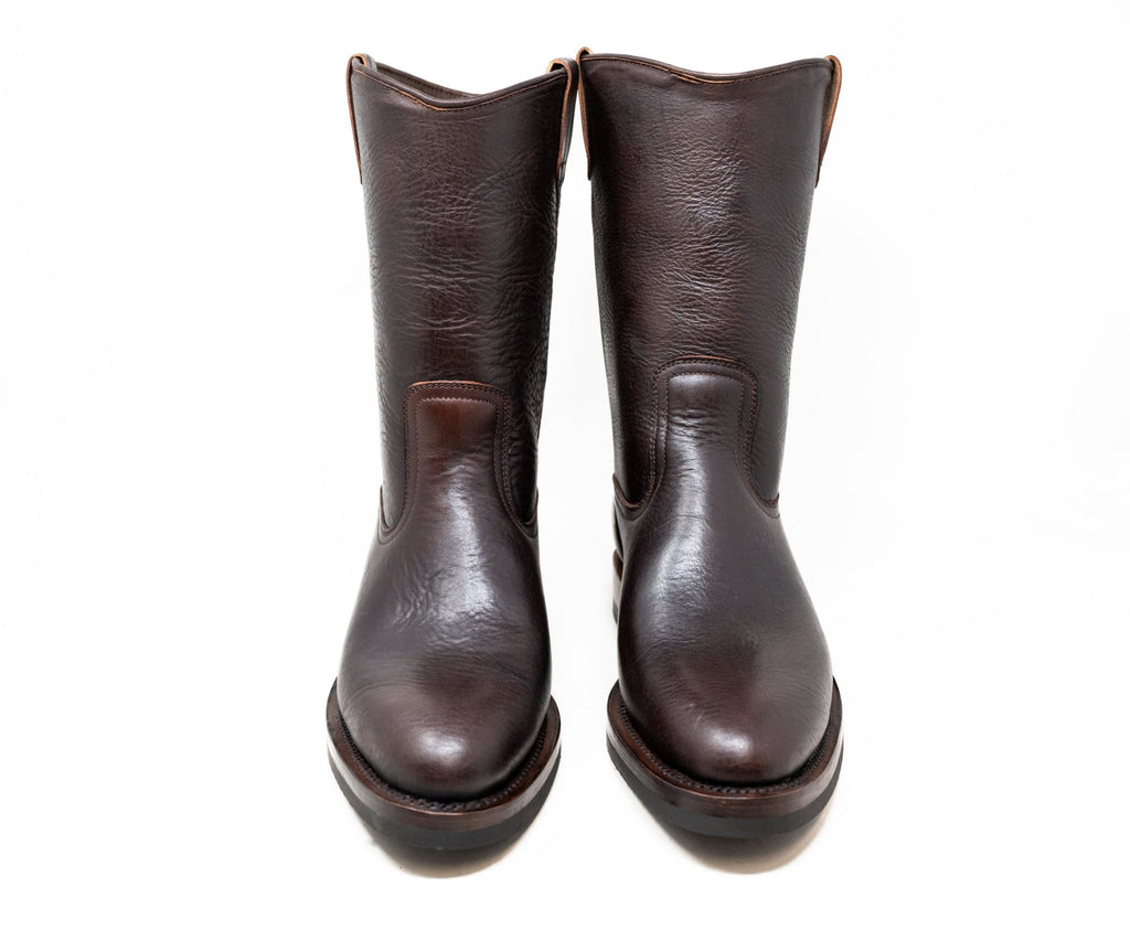 Lechuguera Boots – Rugged Dark Brown Biker Edition | Unmarked